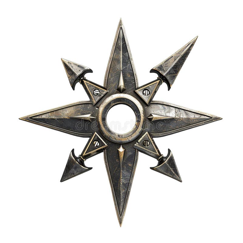 Shuriken Alone on Transparent Background Stock Illustration ...