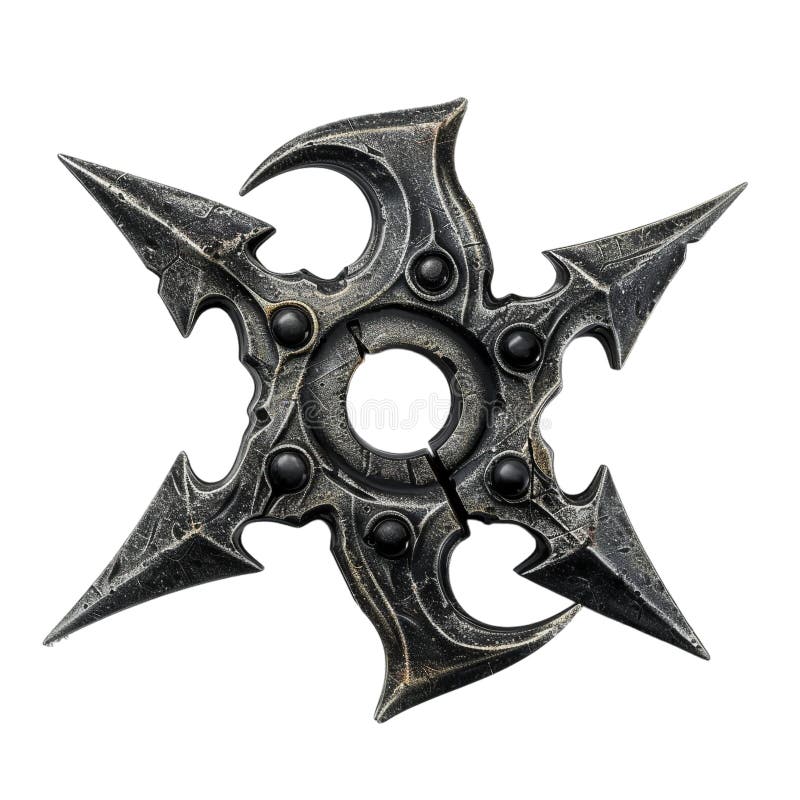 Shuriken Alone on Transparent Background Stock Illustration ...