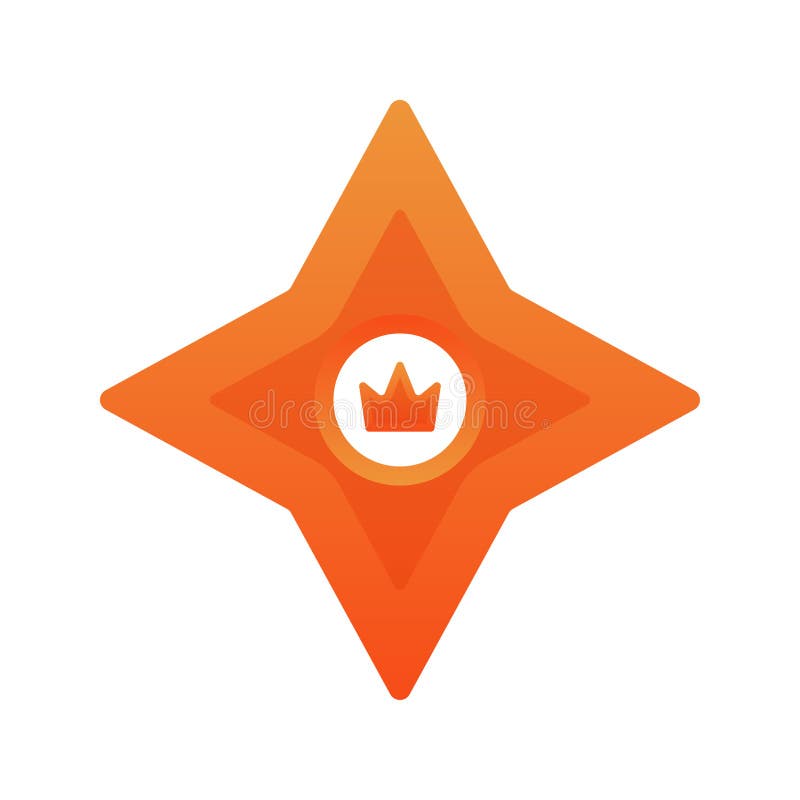 Shuriken Crown Gradient Logo Design Template Icon Stock Vector - Illustration of team, ninja ...