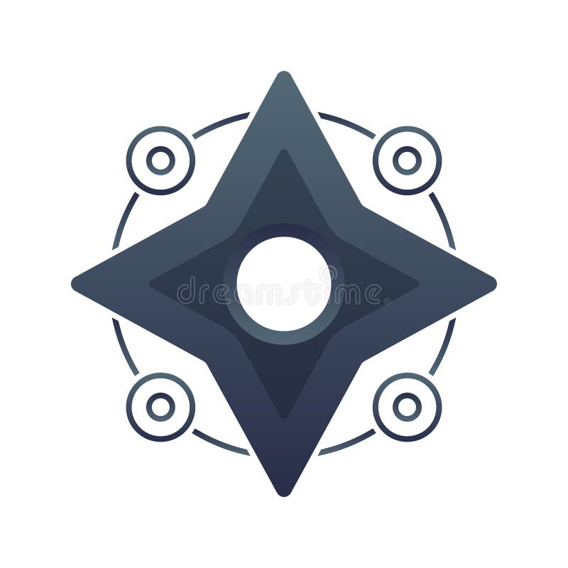 Shuriken Logo Element Design Template Icon Stock Vector - Illustration ...