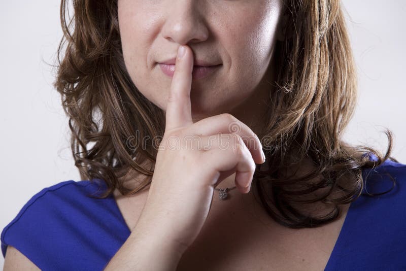 Shushing Woman stock image. Image of shush, caucasian - 11279715