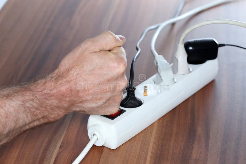 Shut down a device stock photo. Image of extension, detail - 171239960