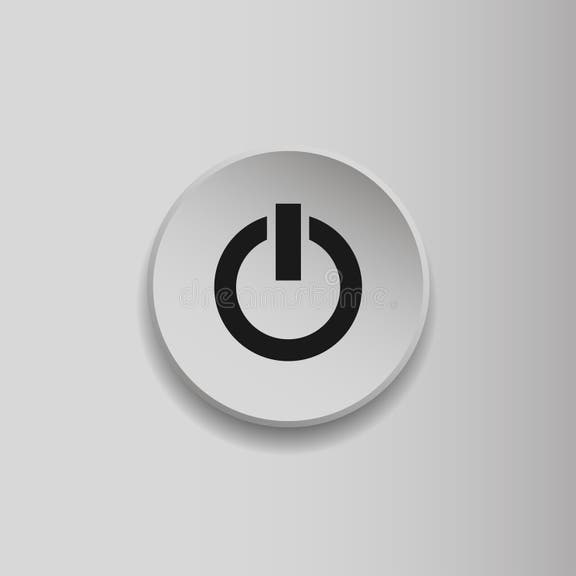 Shut Down Icon. Power on/Off Sign. Vector Illustration Stock Vector ...