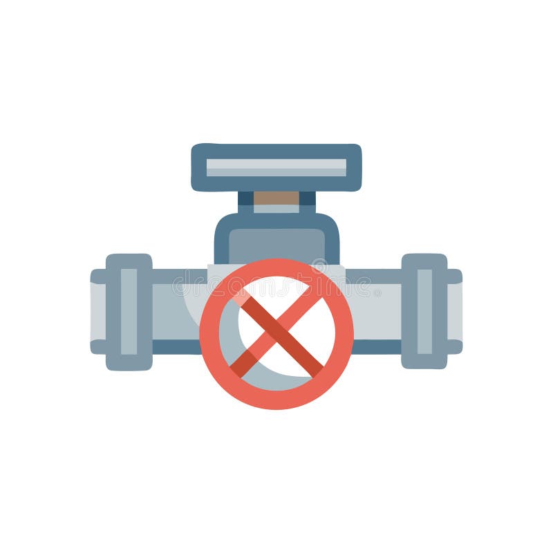 Shut-Off Valve Design for Reliable Plumbing Stock Vector - Illustration ...