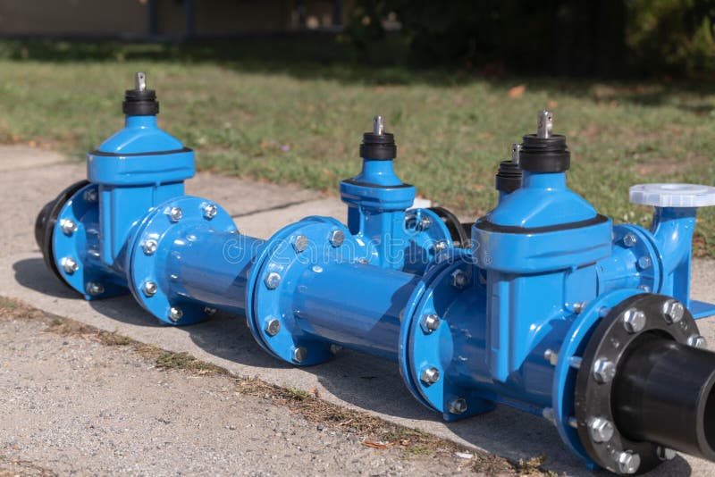 A Gate Valve for a Drinking Water Pipe Shortly before Installation ...