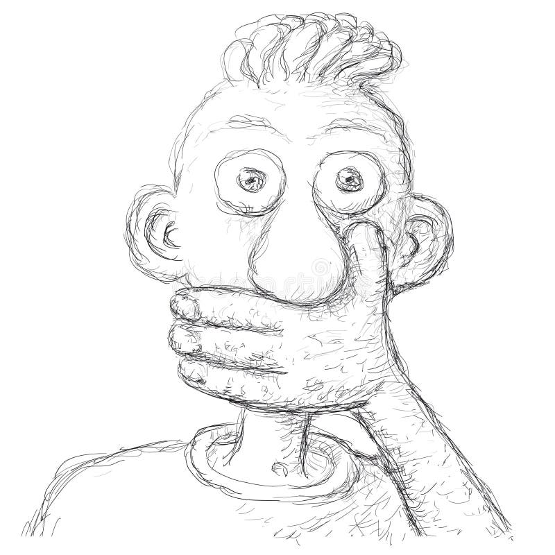 Shut up stock vector. Illustration of isolated, expressive - 30733484