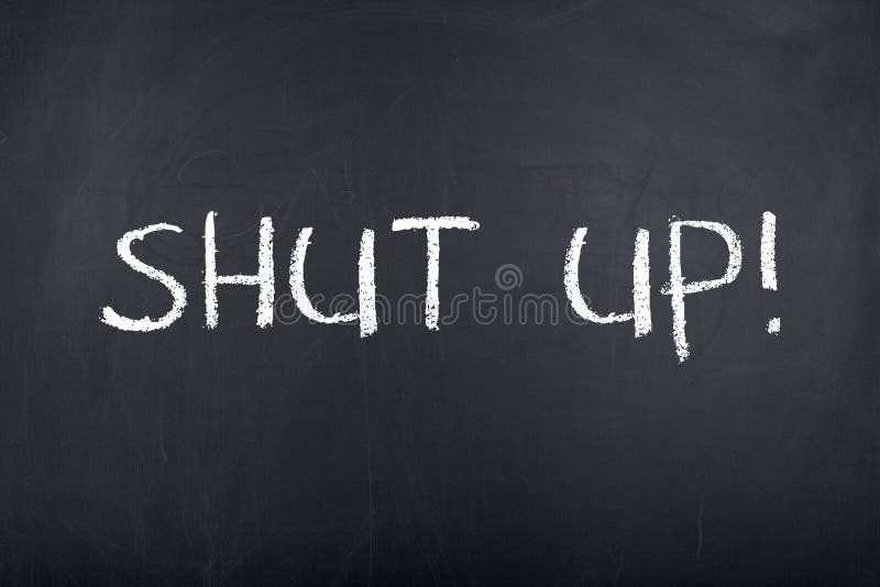 Shut Up Note stock photo. Image of door, concentration - 45771332