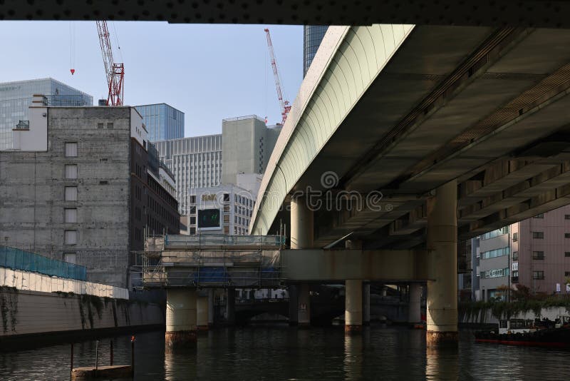The Shuto Expressway Above Edo Bridge in Central Tokyo. Nov 27 2023 ...