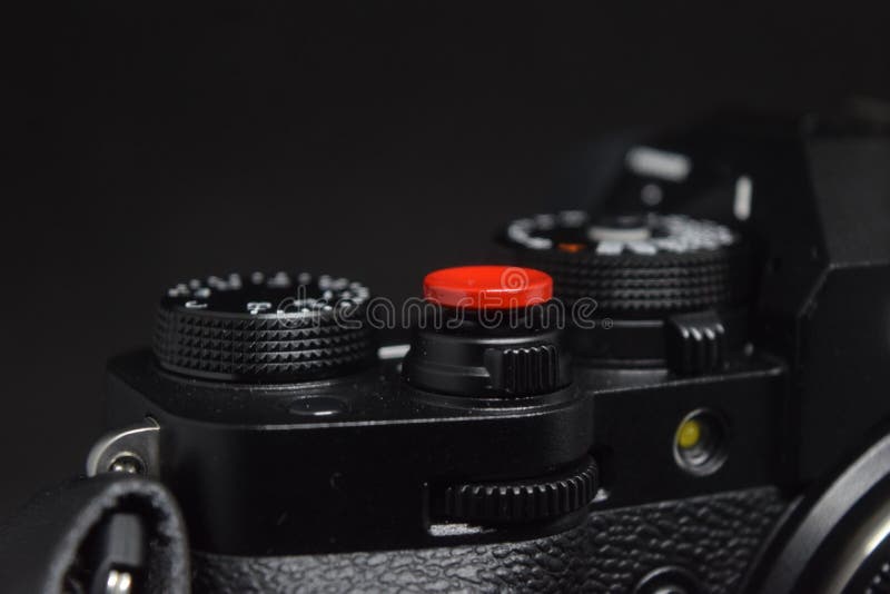 Shutter Button Digital Camera Stock Photo - Image of journalism, hobby ...