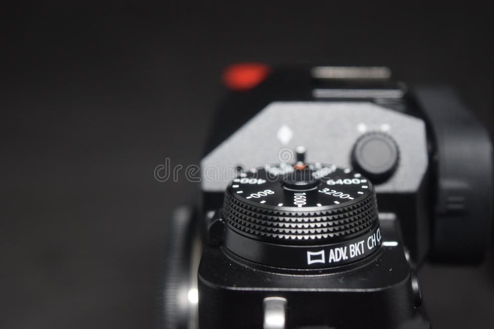 Shutter Button Digital Camera Stock Image - Image of focus, mirrorless ...