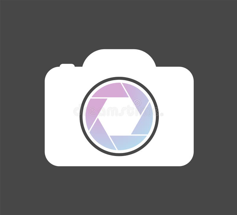 Shutter cam symbol stock vector. Illustration of graphic - 144713981