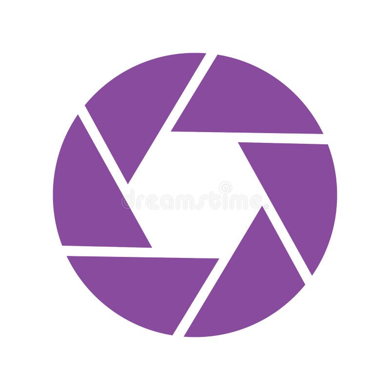 Shutter Closeup Vector Icon, Vector Great for Photographer Logo. Stock ...