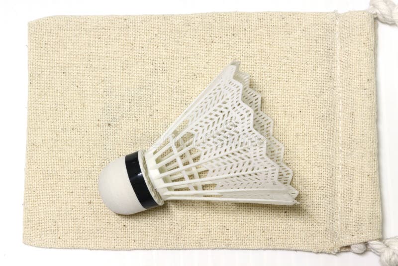 Badminton Shutter on Racket Stock Photo - Image of activity, black ...