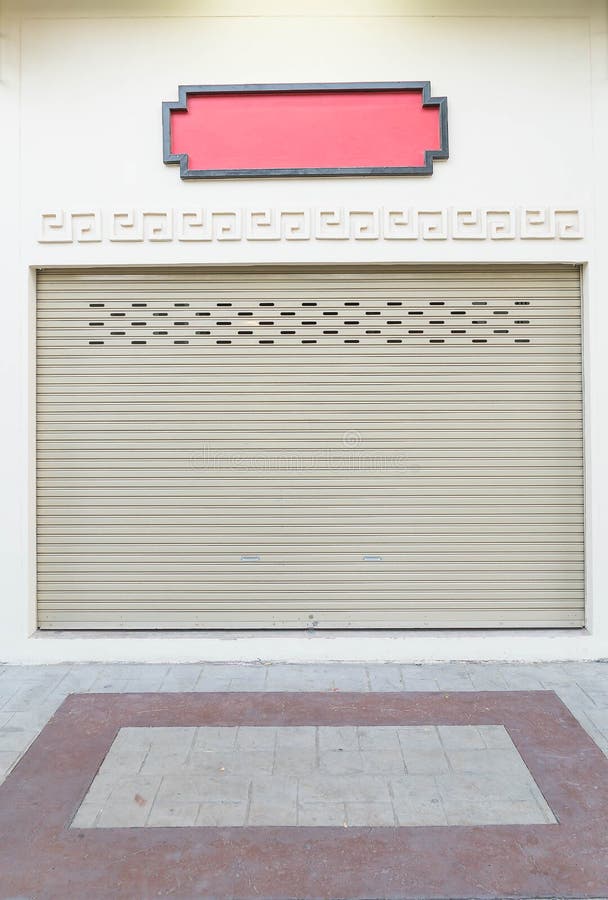 Shutter door stock image. Image of industry, inside, metal - 90983223