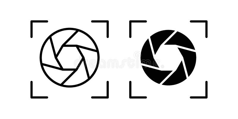 Shutter Icon Vector Set on White Background Stock Vector - Illustration ...