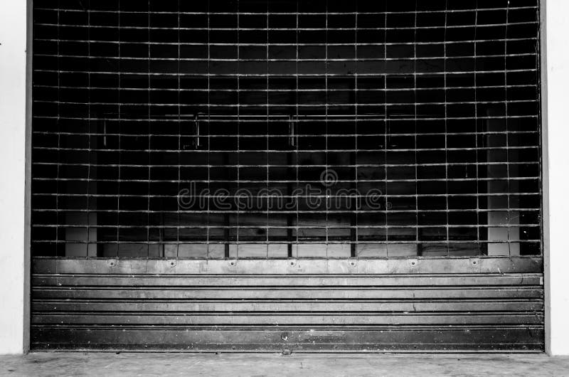 Shutter-iron gate stock image. Image of security, rusty - 55512617