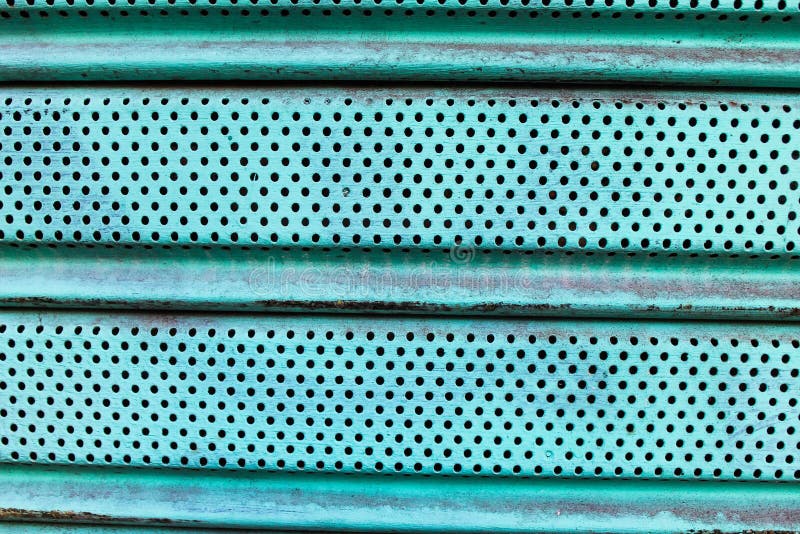 Shutter Metal Window Blue Pattern Outlet Design Stock Photo - Image of ...