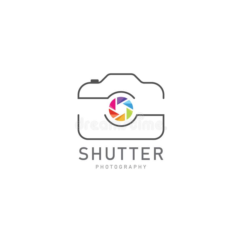 Shutter Photography Logo Design Template Vector Icon. Stock Vector ...