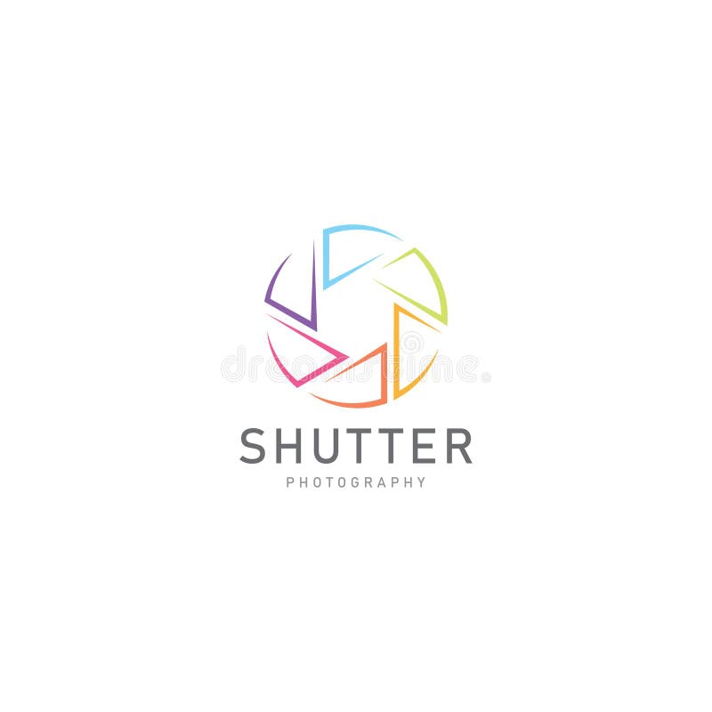 Shutter Photography Logo Design Template Vector Icon. Stock Vector ...