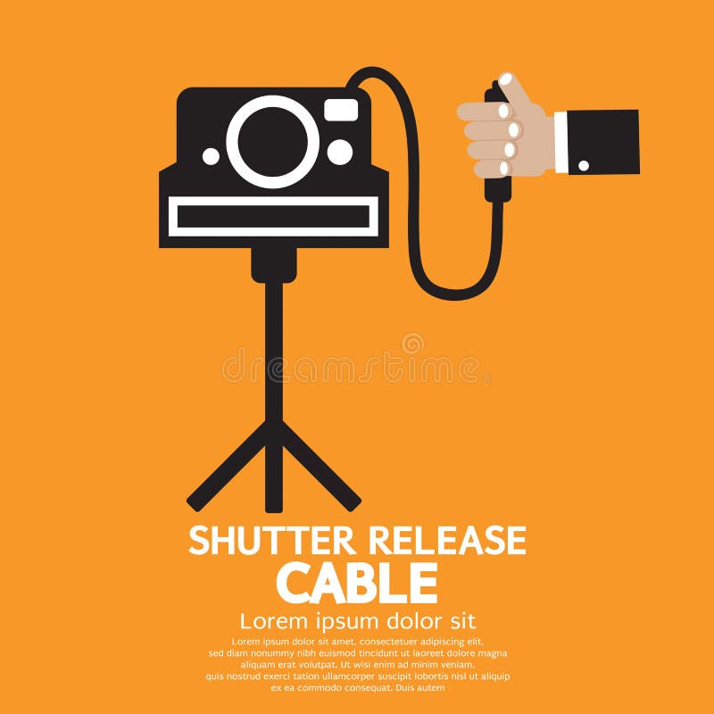 Shutter Release Cable stock vector. Illustration of button - 40846438