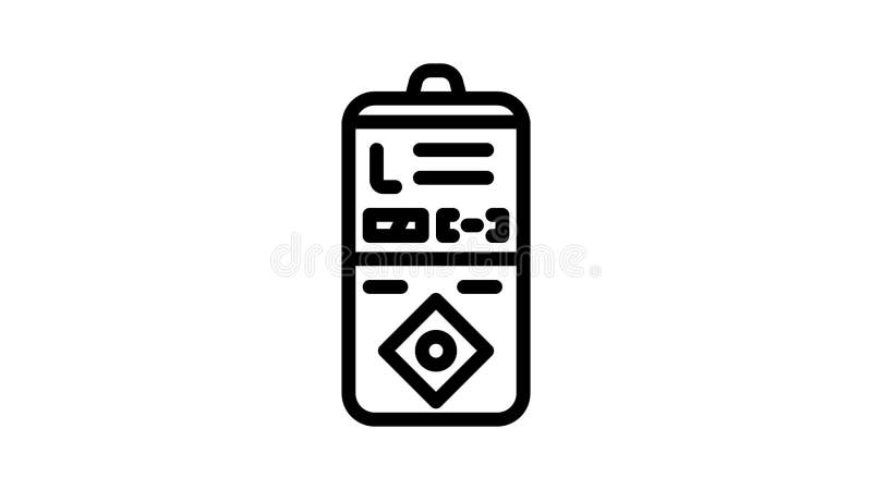Shutter Release Remote Control Color Icon Animation Stock Footage ...