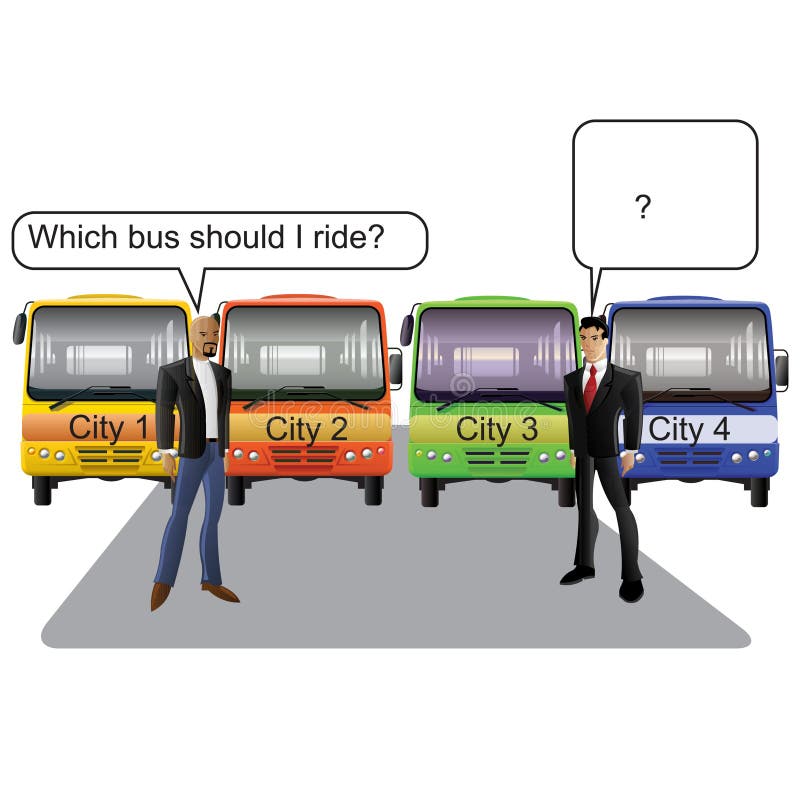 General - Bus Passenger Questions Stock Vector - Illustration of ...