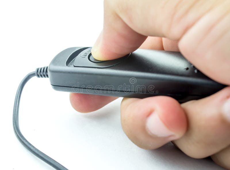 Shutter switch for Camera stock image. Image of cable - 40573865