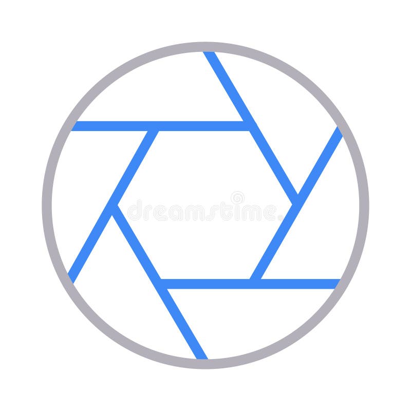 Shutter Vector Color Line Icon Stock Illustration - Illustration of ...