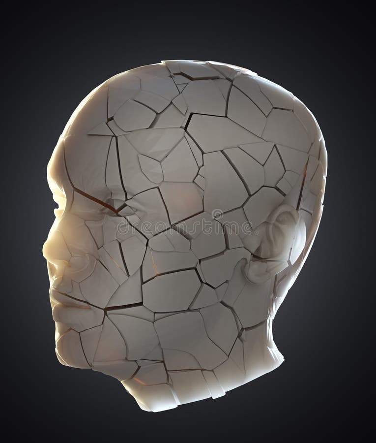 Shuttered head stock illustration. Illustration of emotion - 39475746