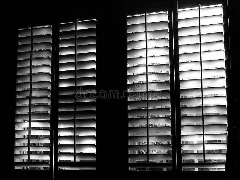 Shuttered Window stock image. Image of shades, open, shadows - 82801