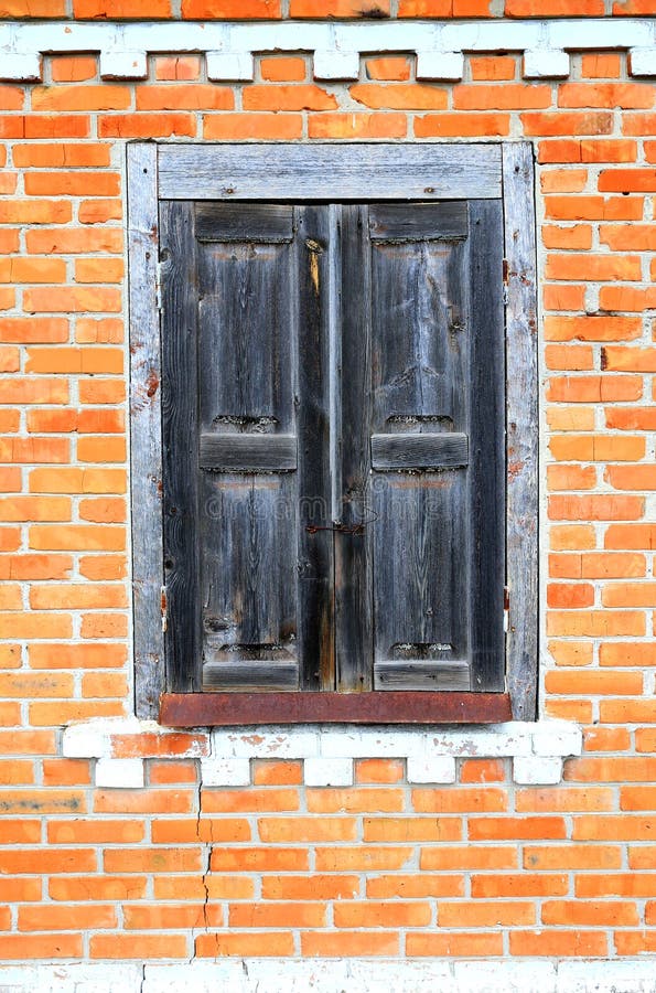 Shuttered Window in an Old Abandoned House Stock Photo - Image of empty ...