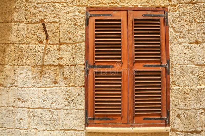 Shuttered window stock image. Image of painted, facade - 117681861
