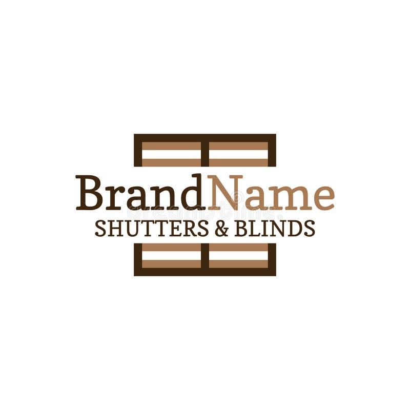 Shutters and Blinds Logo Template Vector. Stock Vector - Illustration ...