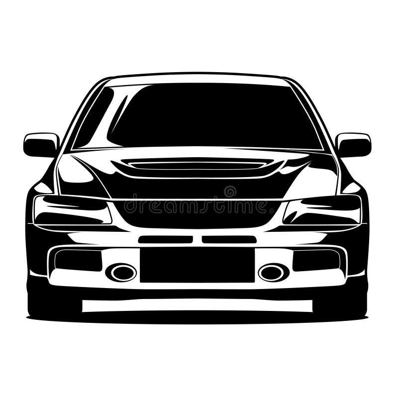 Japanese Rally Car Vector Illustration Stock Vector - Illustration of ...