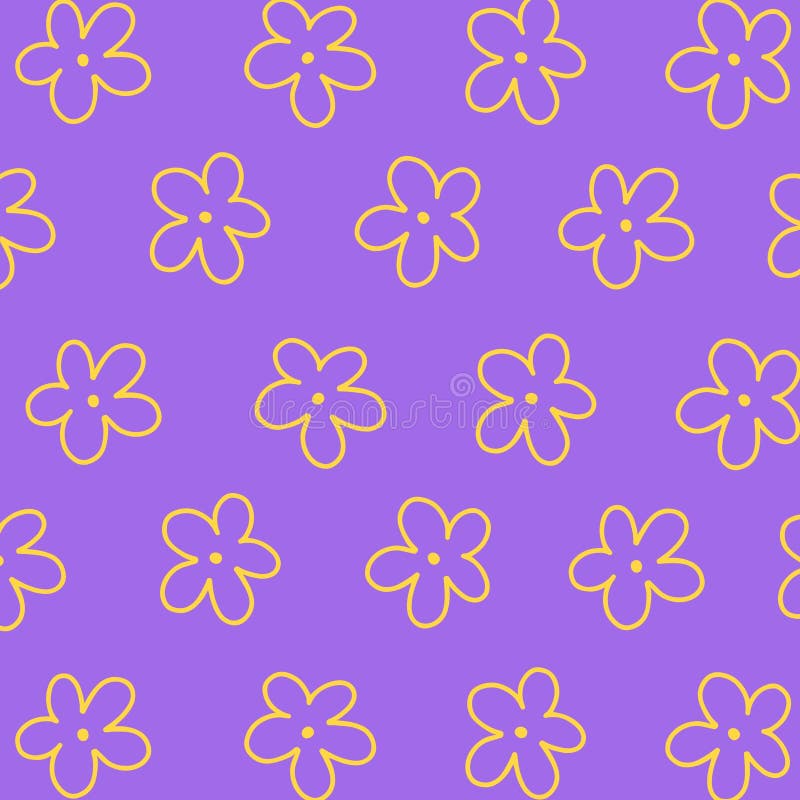 Blue Yellow Retro Preppy Y2K Pattern Stock Illustration - Illustration ...