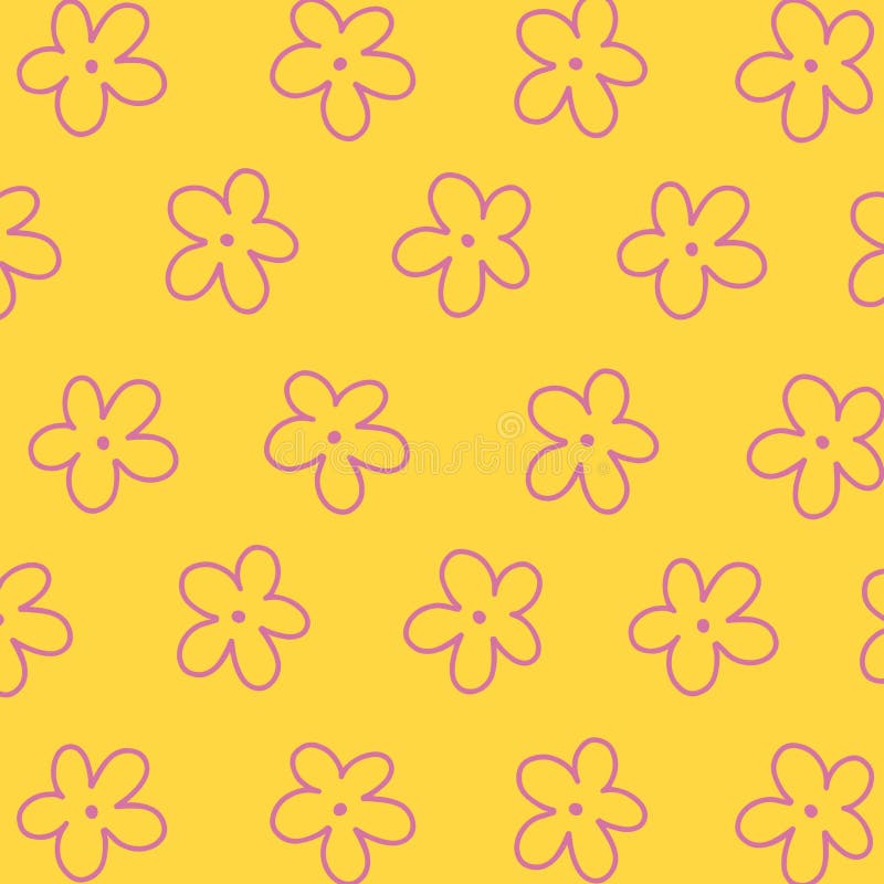 Yellow Blue Retro Preppy Y2K Pattern Stock Illustration - Illustration ...