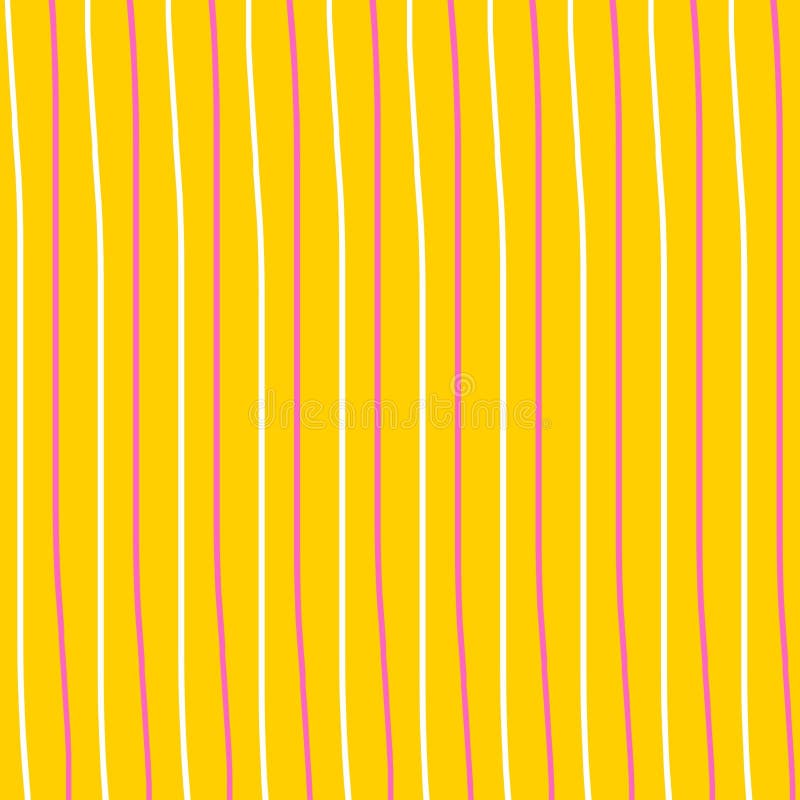 Yellow Pink White Striped Y2K Pattern Stock Illustration - Illustration ...