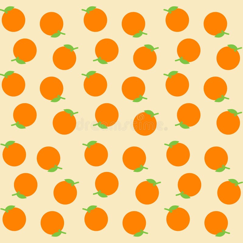 Preppy Hippie Oranges Y2K Indie Pattern Stock Illustration ...