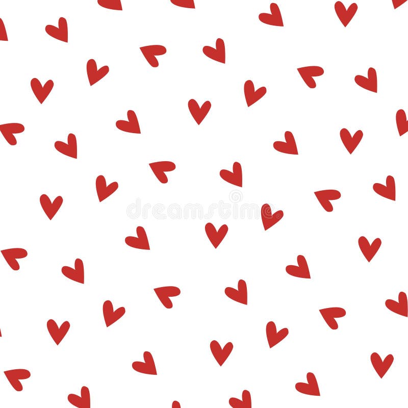 Preppy Red White Heart Pattern Stock Illustration - Illustration of ...