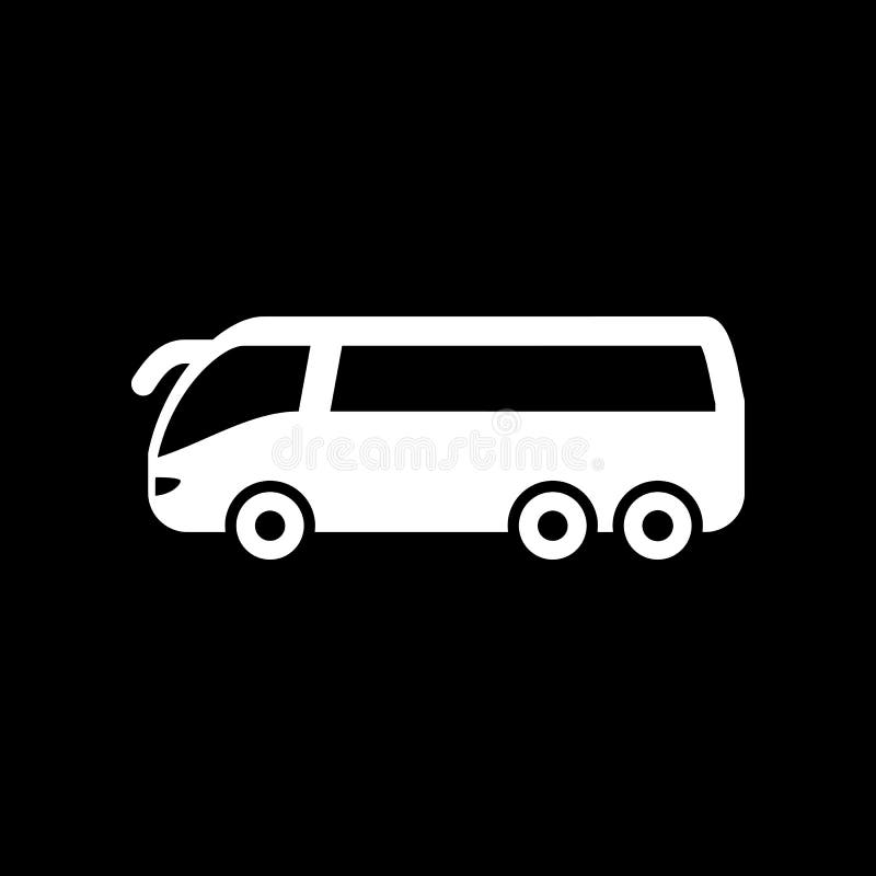 Shuttle Bus Icon Simple Flat Vector Illustration Stock Vector ...