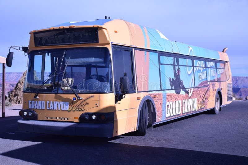 A Shuttle Bus Parked in Grand Canyon Editorial Stock Photo - Image of ...