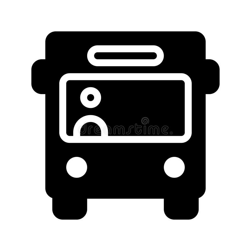Shuttle Bus Solid Icon. Travel Pick Up Symbol Icons Graphic Design ...