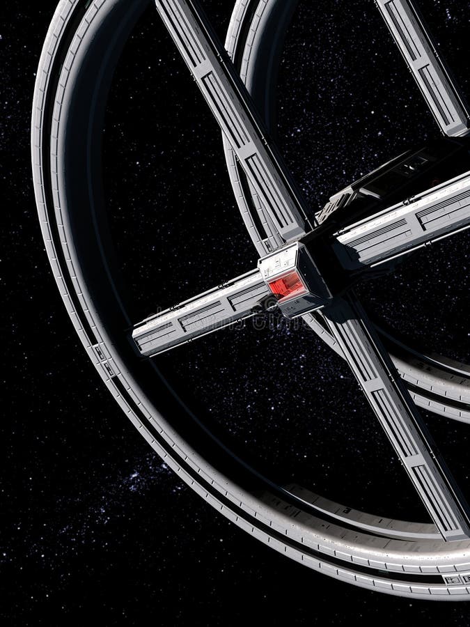 Space Station Shuttle Landing Bay Stock Image - Image of odyssey ...