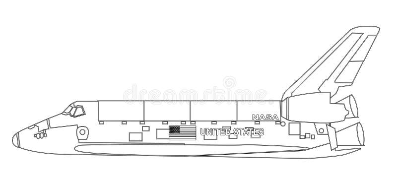Space Shuttle Drawing Stock Illustrations – 7,189 Space Shuttle Drawing ...
