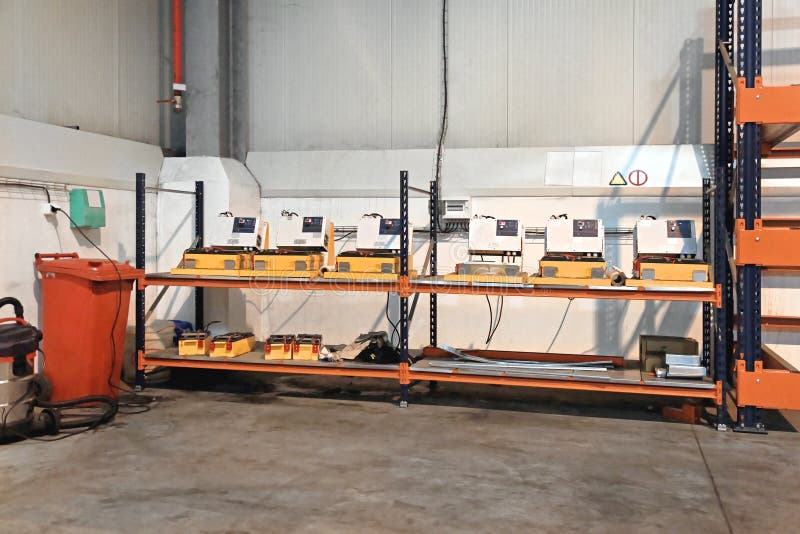 Shuttle Pallet Batteries stock photo. Image of pallet - 76489628