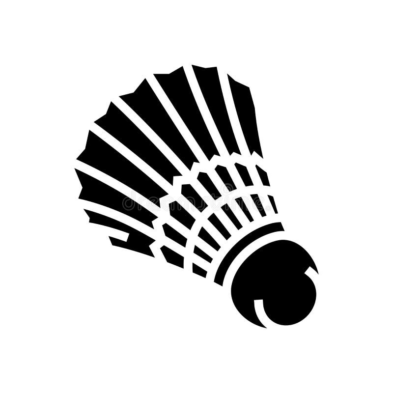 Shuttlecock Badminton Glyph Icon Vector Illustration Stock Vector ...