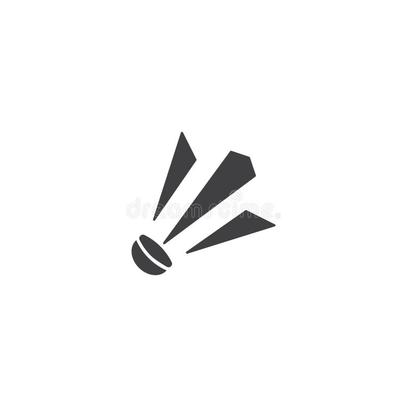 Shuttlecock Badminton. Vector Icon Logo Template Stock Vector ...