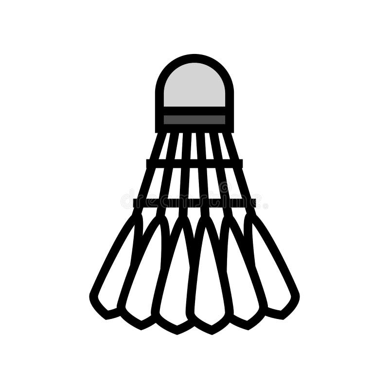 Shuttlecock Game Color Icon Vector Illustration Stock Vector ...