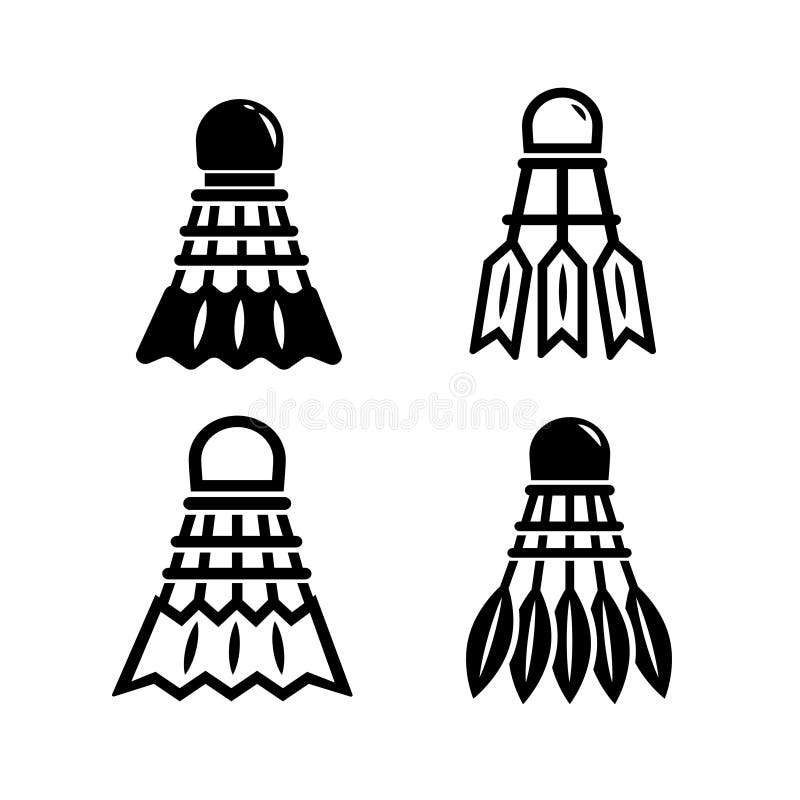 Shuttlecock Icon. Badminton Symbol in Trendy Flat Style Stock Vector ...