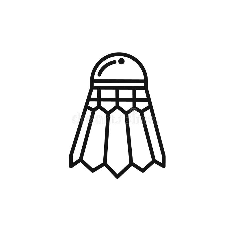 Shuttlecock Icon Vector Set Collection for Web Stock Illustration ...